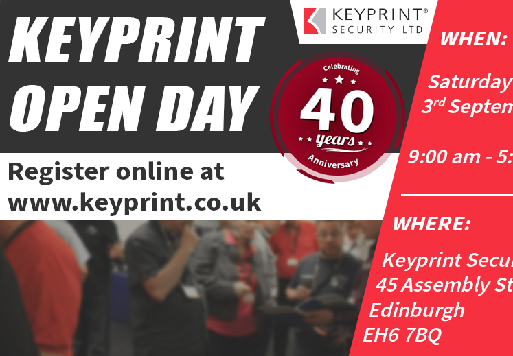 You Are Invited To Keyprint Open Day This September - Locksmith Journal